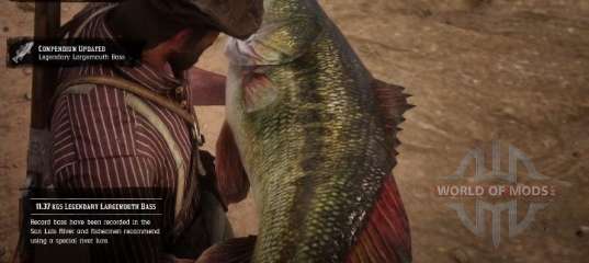 Legendary largemouth bass in RDR 2: where to look, how to catch