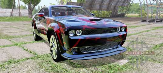 Dodge Challenger SRT Hellcat (LC) Red Neon for Farming Simulator 2017